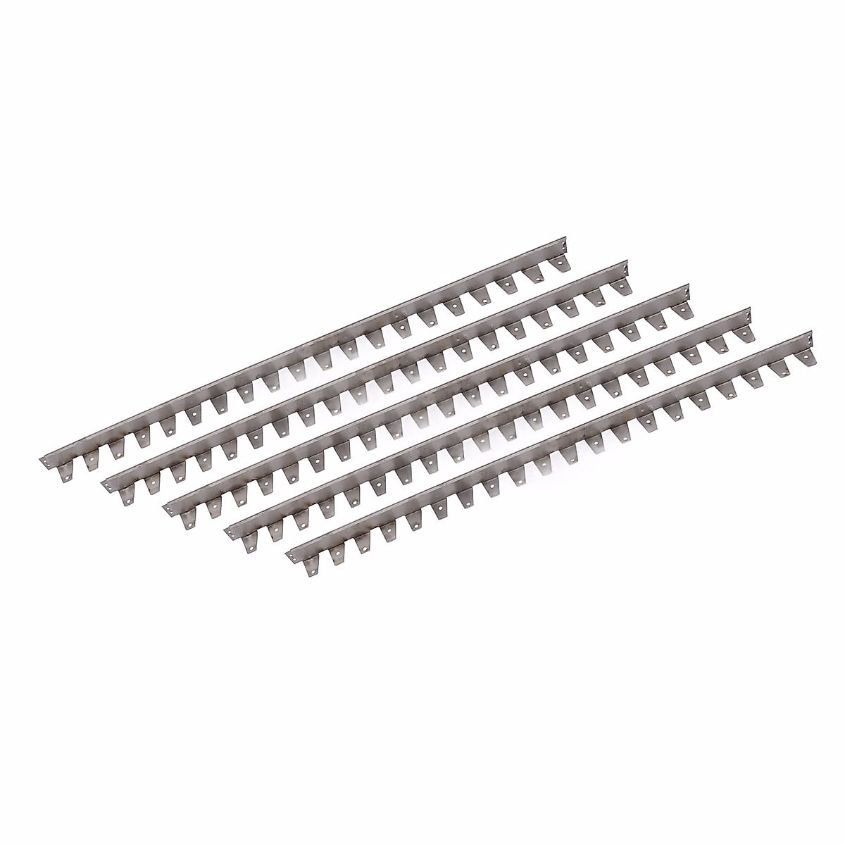 Garden Edging Border, Exquisite Workmanship 10Pcs Beautiful Appearance Stainless Steel Landscape Edging Border for Villa for Flower (50mm*50mm*1.0mm)
