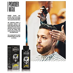 BARBER MARMARA Hair Powder Men 20gr - Hair powder with matt effect for women & men, Styling powder matt look, Modeling styling powder