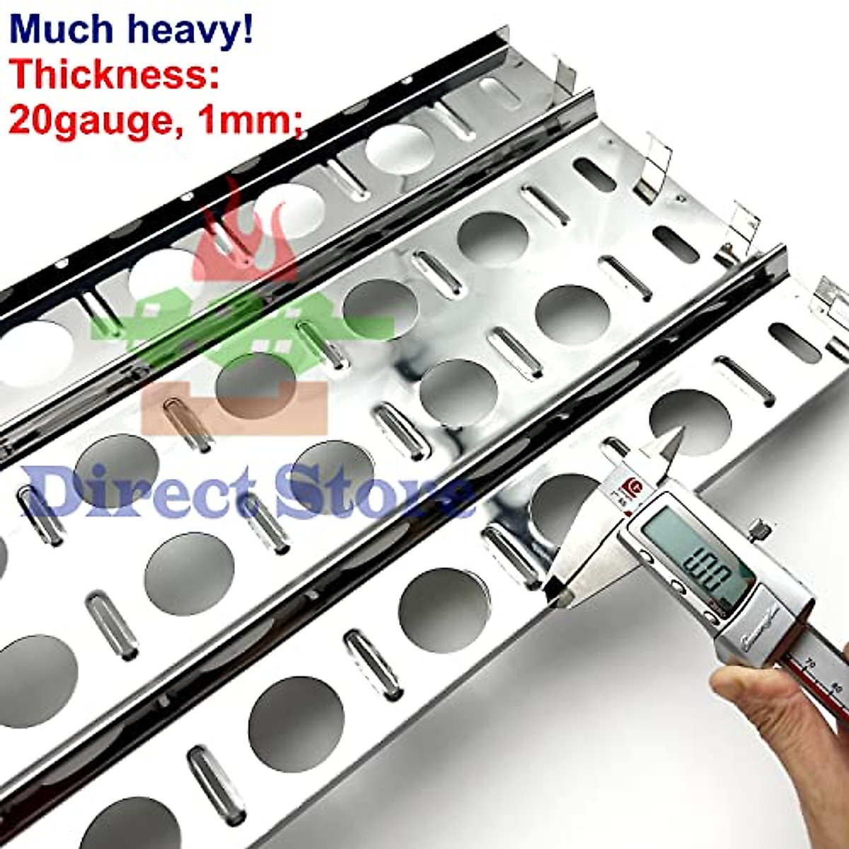 Direct Store Parts DP114 (2-Pack) Stainless Steel Heat Plates Replacement for Lynx Gas Grill Models (2)