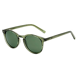 Prive Revaux The Maestro Classic Round Sunglasses – Polarized, 100% UV Protection – For Men & Women – Hunter Green