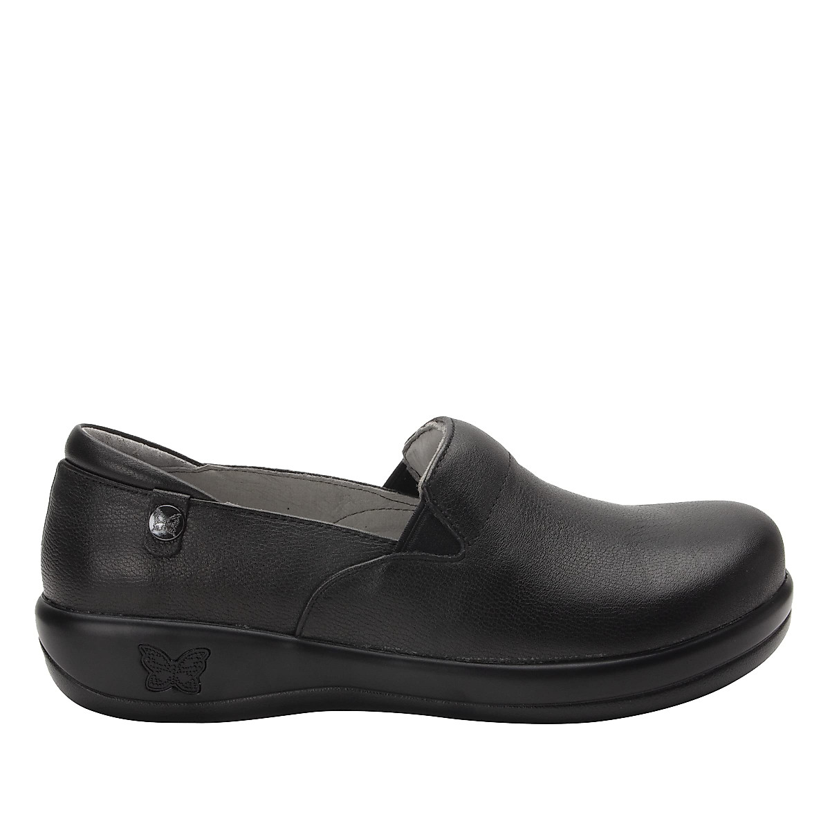 Alegria Womens Keli Professional Clog Upgrade Black Leather 6-6.5 M US
