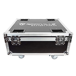 Rockville Charging Road Case for (10) Battery PAR 50 Lights