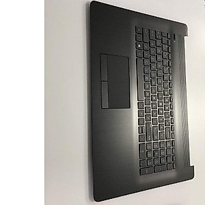 Replacement for HP Pavilion17BY 17-by 17CA 17-CA 17Q-CS Laptop Upper Case Palmrest Touchpad with Keyboard Assembly Part L22750-001 6070B1308103 Grey