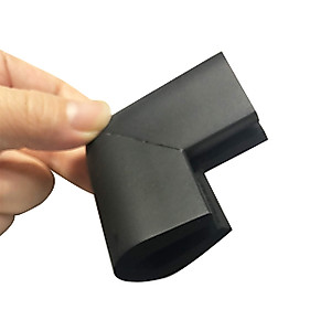 Interbusiness 10pc/Lot Home Furniture U Shape Corner Guard for Baby Child Infant Kids Safety Table Desk Corner Foam Bumps Cushion Protector,Black