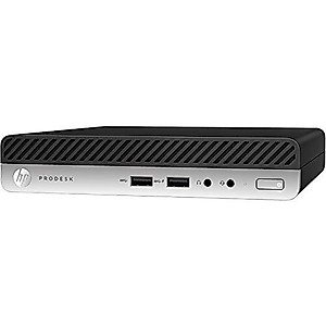 HP ProDesk 400 G3 "Professional Mini" Desktop Computer, 7th Gen i5-7500T, 4 GB Ram, 500 GB HDD, Intel HD Graphics, Black/Gray (Renewed)