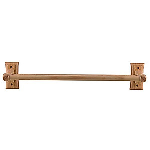 ALFI brand AB5505 24" Double Rack Wooden Towel Bar Bathroom Accessory, Natural Wood