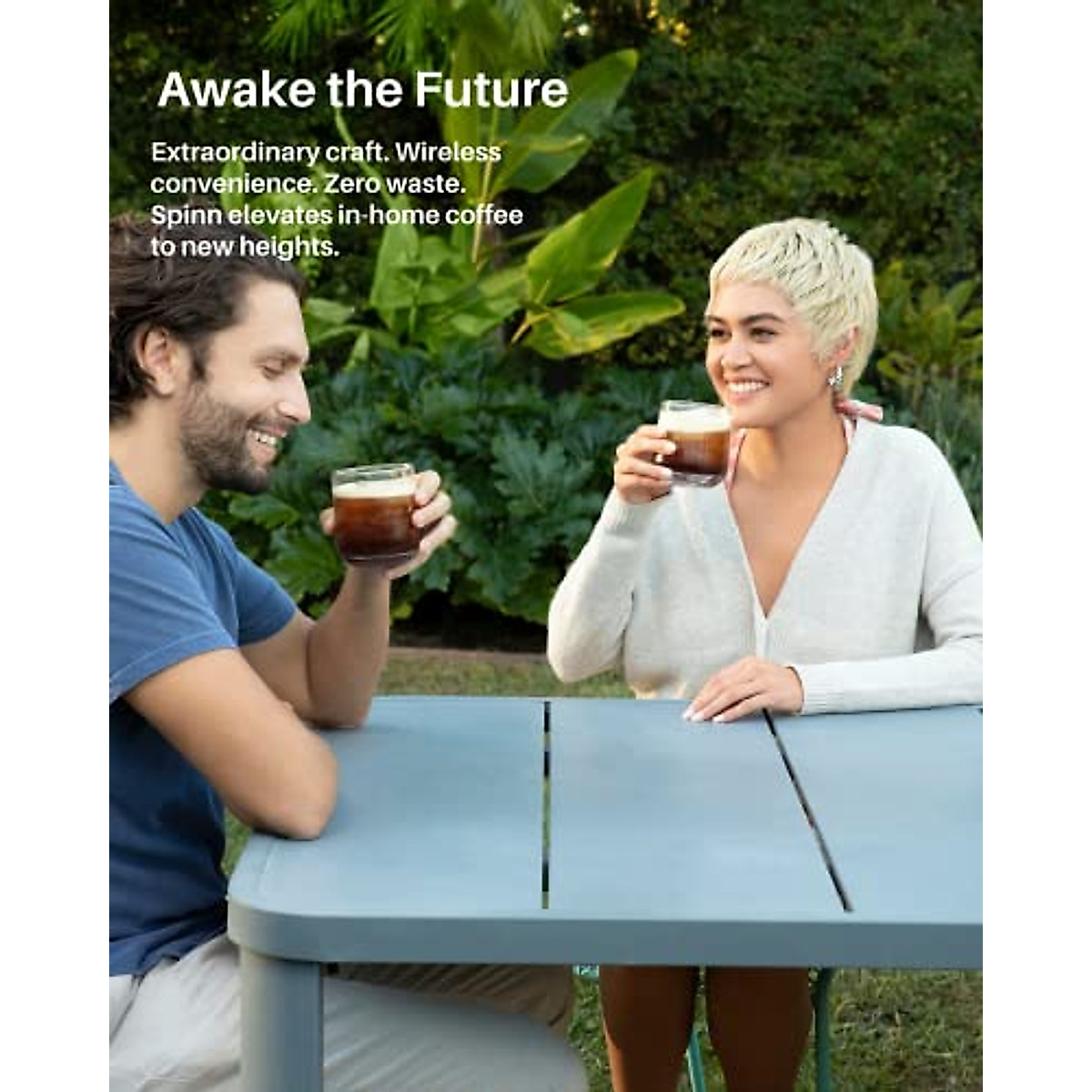 Spinn Milk Frother, Automatic Coffee Foam Maker for Latte, Cappuccino or Cold Brew, An At Home Barista Style Accessory Compatible with Spinn Coffee Machine (Silver)