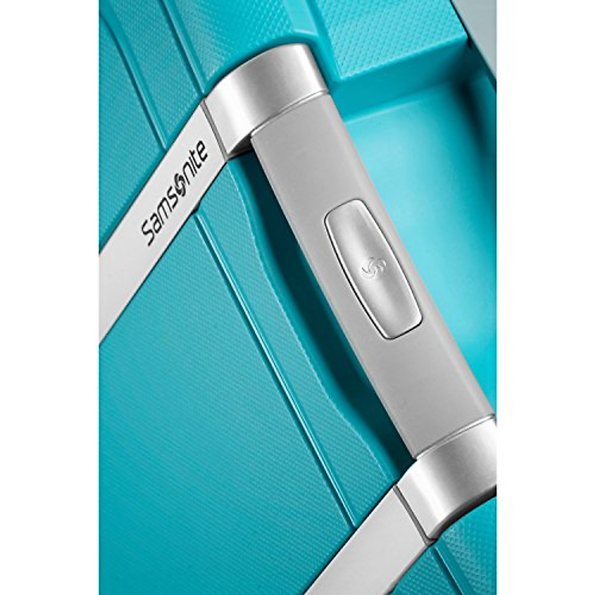 Samsonite S'Cure Hardside Luggage with Spinner Wheels, Aqua Blue, Checked-Large 28-Inch