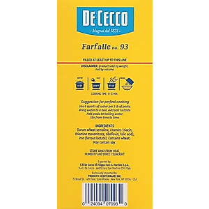 De Cecco Farfalle Pasta, 16 Oz