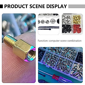 Beaupretty 1 Set Computer Screw Combination Screw Assortment Kit Computer Case Screws Kits Screws for Assembling Computer Screws Kit Computer Installation Kit Chassis Stainless Steel Bolt