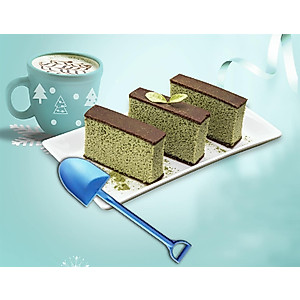 OaaXbbECco Novelty Mini Shovel Shape Spoons Cute Disposable Plastic Dessert Spoons