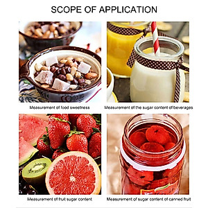 Sugar Refractometer Tester, Wear Proof Lightweight 0‑32% Brix Meter Refractometer ATC for Kitchen