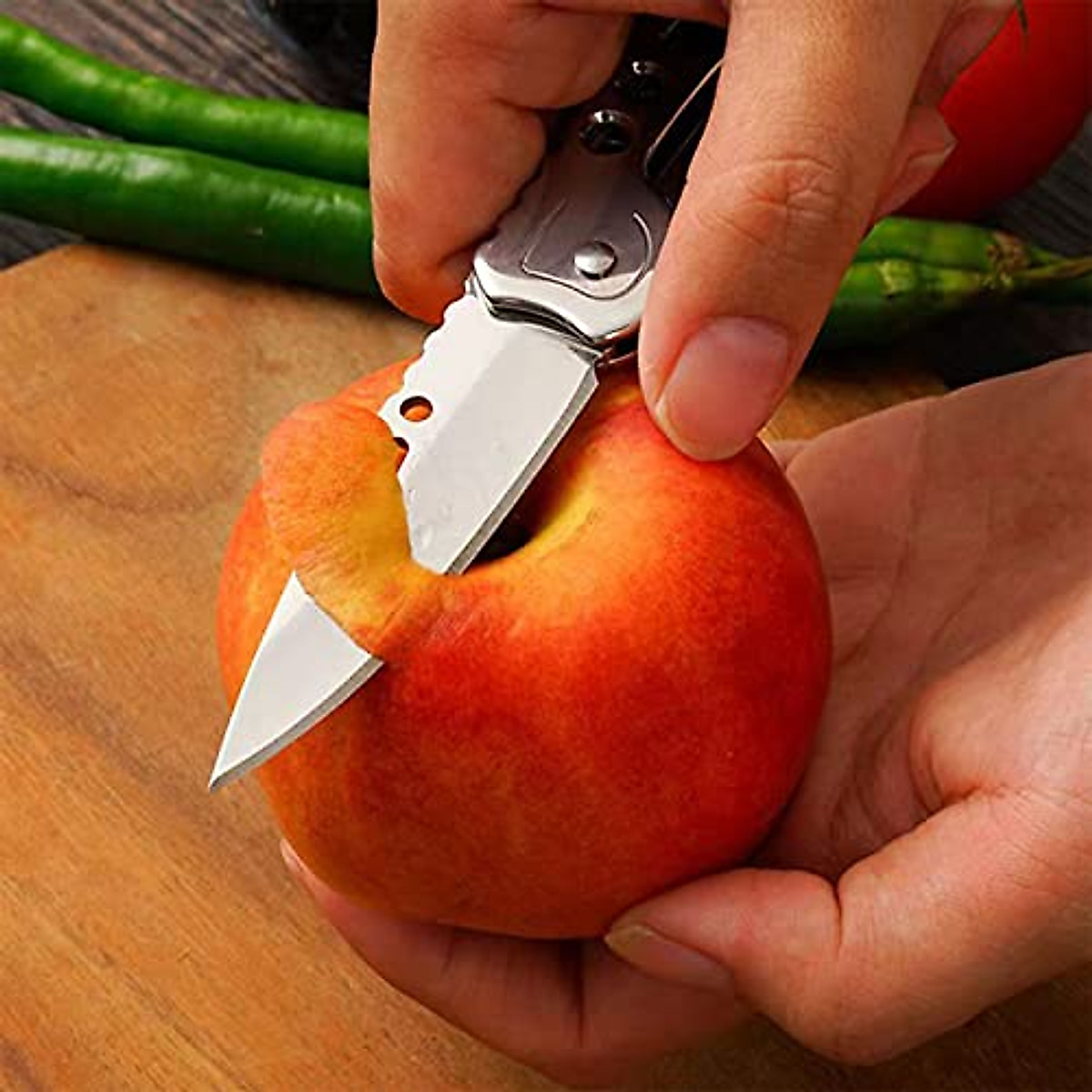 FEIZII Multi Functional Small Folding Knife Mini Pocket Knife 2 Inch Fine Blade Stainless Steel, Universal for Men and Women (12PACK)