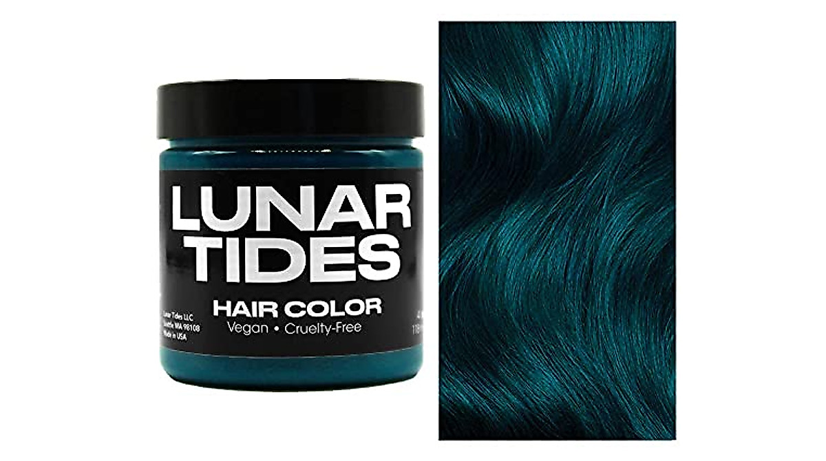 Vibrant Cerulean Sea Hair Color - Lunar Tides
