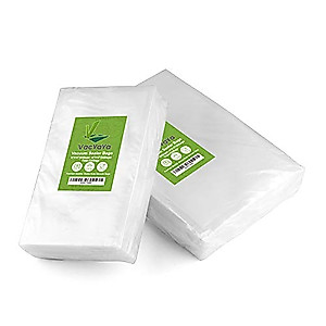 VacYaYa 100 Count Vacuum Sealer Bags 50 Each Size Pint 6" x 10" and Quart 8" x 12" for Food ,Seal a Meal Vac Sealers, Sous Vide Cooking Vaccume Safe, Heavy Duty Pre-Cut Storage Bag