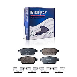 Detroit Axle - Brake Kit for Ford Fusion Lincoln Zephyr MKZ Mazda 6 Mercury Milan Replacement Disc Brake Rotors Ceramic Brakes Pads Front and Rear