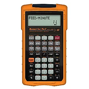 Calculated Industries 4088 Machinist Calc Pro 2 Advanced Machining Calculator | Speeds and Feeds, DOC, LOC and WOC for Materials and Tool settings | Machinists, Setters, Tool & Die Makers, Shop Owners