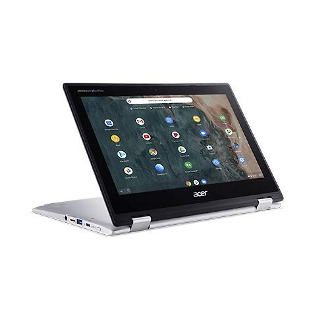 acer 11.6inch IPS 2-in-1 Convertible Touchscreen Chromebook, Intel Celeron N4000 Processor Up to 2.60GHz, 4GB RAM, 64GB SSD, WiFi, Bluetooth, Chrome OS-(Renewed) (64GB)