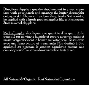 Brickell Men's Smooth Brushless Shave Butter for Men, Natural and Organic Smooth Shaving Butter to Fight Nicks, Cuts and Razor Burn, 5 Ounce, Scented