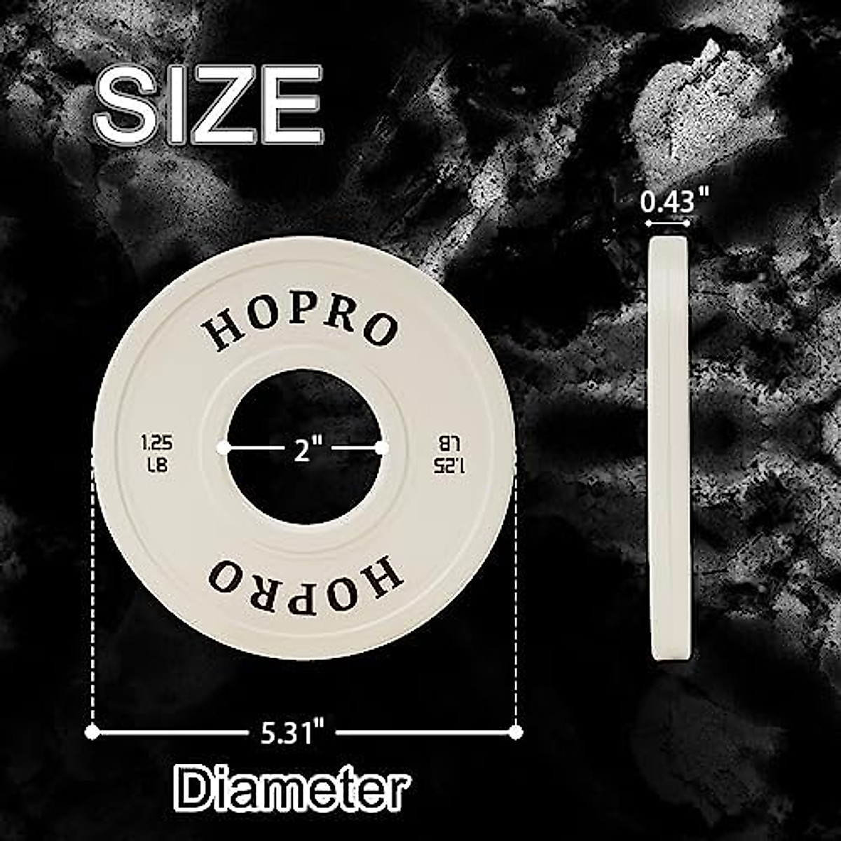 Signature Fitness Olympic Fractional Plates Change Plates(Change, Rubber, 1.25LB Pair)