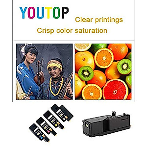 Youtop 2PK Remanufacture Toner Cartridge Replacement for Xerox Phase 6022 6020 Workcentre 6025 6027 106R02759 2000pages