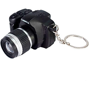 JJLFresheners Camera Keychain with Sound, Key Ring Decor Bag Wallet Pendant, Mini Camera Design Keychain Cute Novelty Ring Child Toy Kids Key Chain Pendant Creative Gift Key Chain Decorative