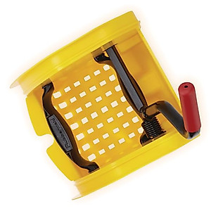 Rubbermaid Commercial Down Press Wringer for WaveBrake Buckets, 16-32 oz Capacity, Yellow, Heavy Duty Mopping/Cleaning for Professional/Janitorial Use