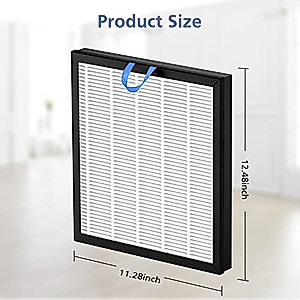 Vital 100S Filter Compatible with LEVOIT Vital 100S Smart WiFi Air Purifie-r, 3-in-1 True HEPA, High-Efficiency Activated Carbon Pre-Filter, Vital 100S-RF, 2 Pack