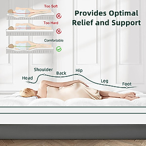 HARNY Bamboo Pillow Top King Size Mattress Topper - Thick Breathable Bed Pad for Back Pain - Soft Plush Feather Down Fill 8-21 Inch Deep Pocket(Viscose Made from Bamboo)