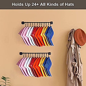 HYDERMUS Hat Rack for Wall