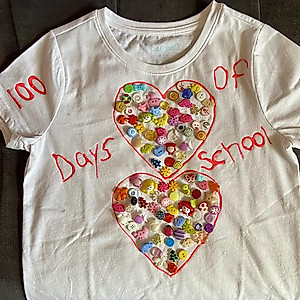 Chenkou Craft Random 100pcs Small Plastic Buttons DIY Sewing Craft Accessory (Mix)