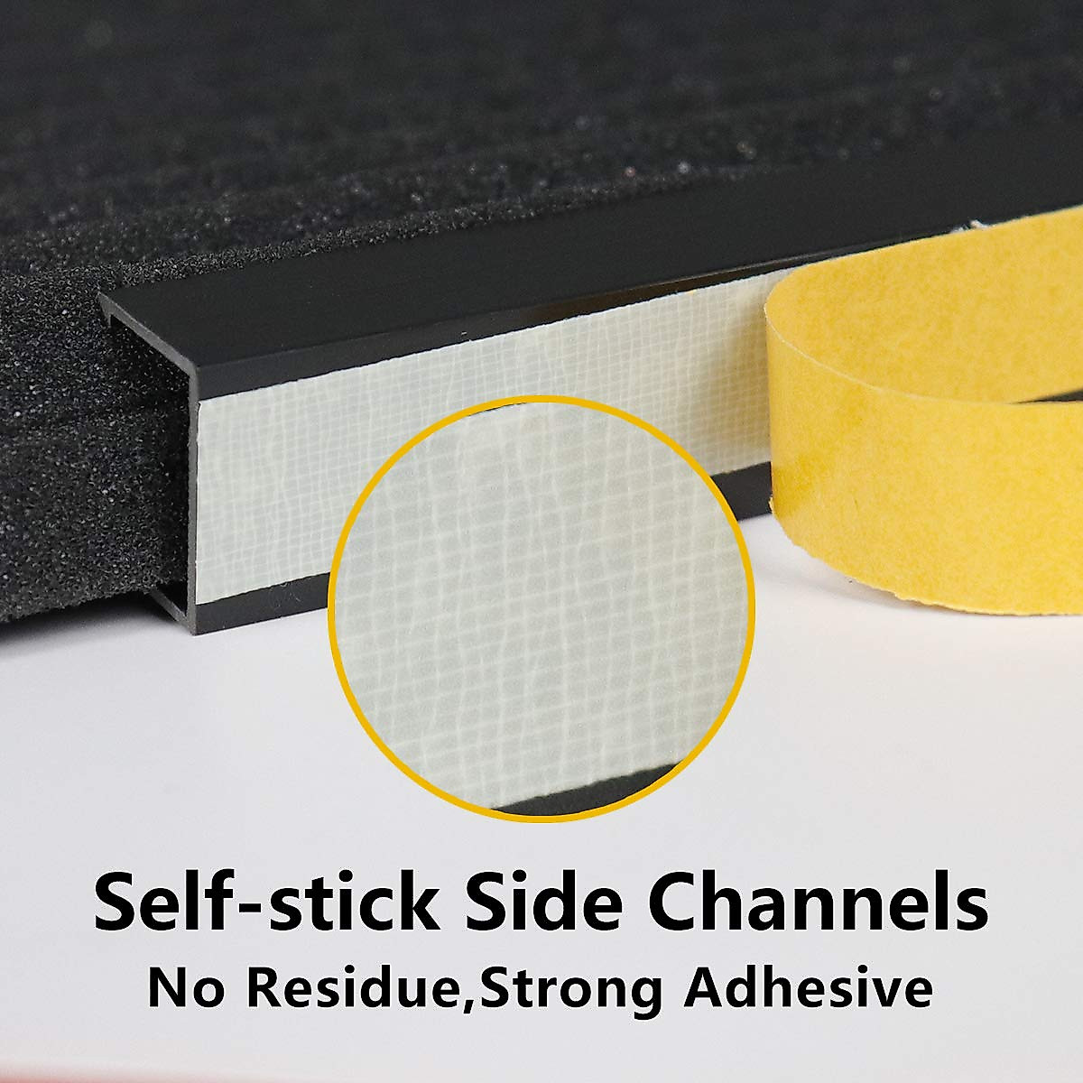 LBG Products Window Air Conditioner Foam Insulation Panels,AC Side Insulating Panel Kit,2 Pack,Black, 17in High x 9in Wide x 7/8in Thick