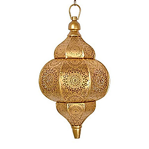 DecorHack by Arusaya Wedding Event Party Festival Decoration Ceiling Pendant Fixtures Lamp Light Moroccan Lamp (14X8 Inch)