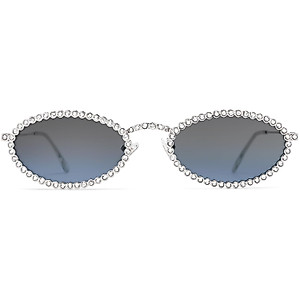 SOJOS Retro Oval Rhinestone Skinny Sunglasses for Women 90s Styles Bling Hippie Disco Trendy Sun Glasses Small Face SJ1205