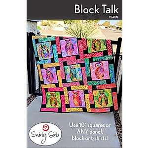 Swirly Girls Design Block Talk Pattern 10 Inches