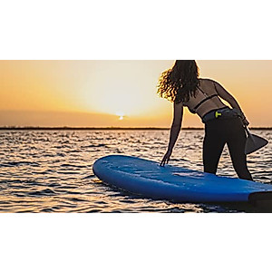 Boardworks Surge | Recreational Stand Up Paddleboard | SDK Softdeck Epoxy Hardboard with Paddle | 10' 6", Blue/White