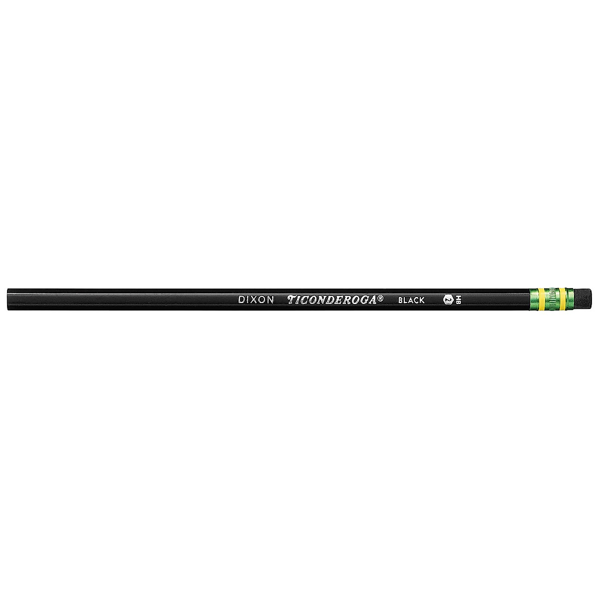 Dixon Ticonderoga Wood-Cased #2 Pencils, Box of 24, Black (13926)