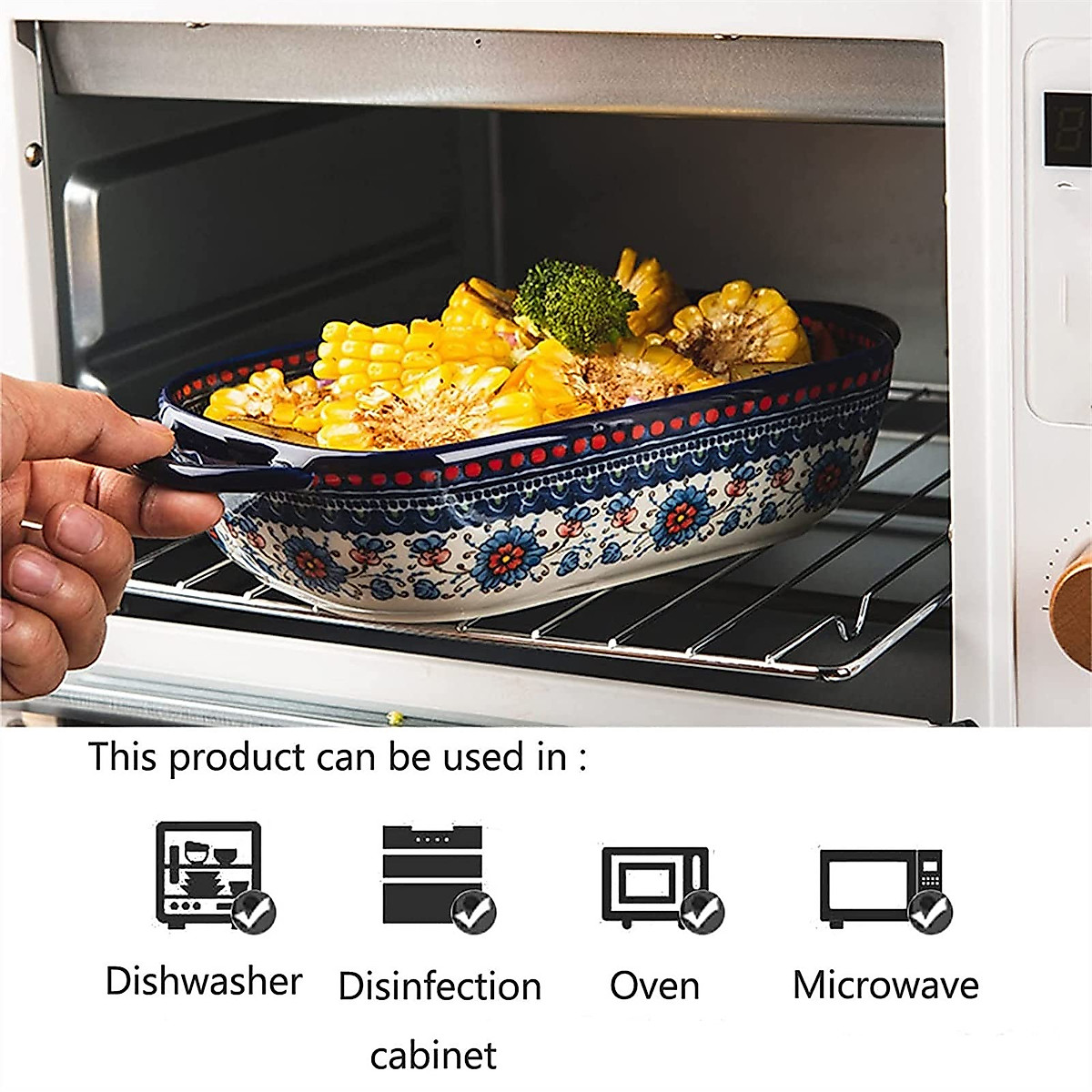 Large Serving Soup Bowl with Handles, Stackable Bowls for Soup, Cereal, Oatmeal, French Onion Soup Oven Microwave Dishwasher Safe (Color : Plum bossom)