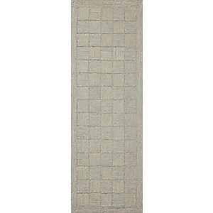Loloi Chris Loves Julia x Francis Collection FRA-03 Silver/Sky, Contemporary 7'-9" x 9'-9" Area Rug