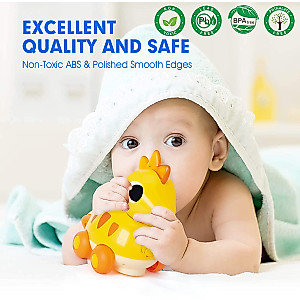 HOLA Baby Toys 6 to 12 Months Infant Toys 6-12 Months Crawling Toys, Touch & Go Music Light 6 Month Old Baby Toys 12-18 Months, Baby Boy Toys for 1 Year Old Boy Gifts Girl Toy