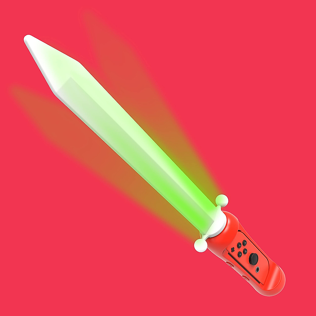 LED Sword Accessories Compatible with Nintendo Switch/Switch OLED (Red, 1 Pack), GH Joycon Right Games Sword Controller for Switch Sports Chambara, The Legend of Zelda: Skyward Sword HD, Skyrim