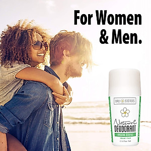 BALI SECRETS All Natural Deodorant for Women & Men. Organic & Vegan. Pure Ingredients. All Day Protection. 2.5 fl oz [Scent: Original Essence]