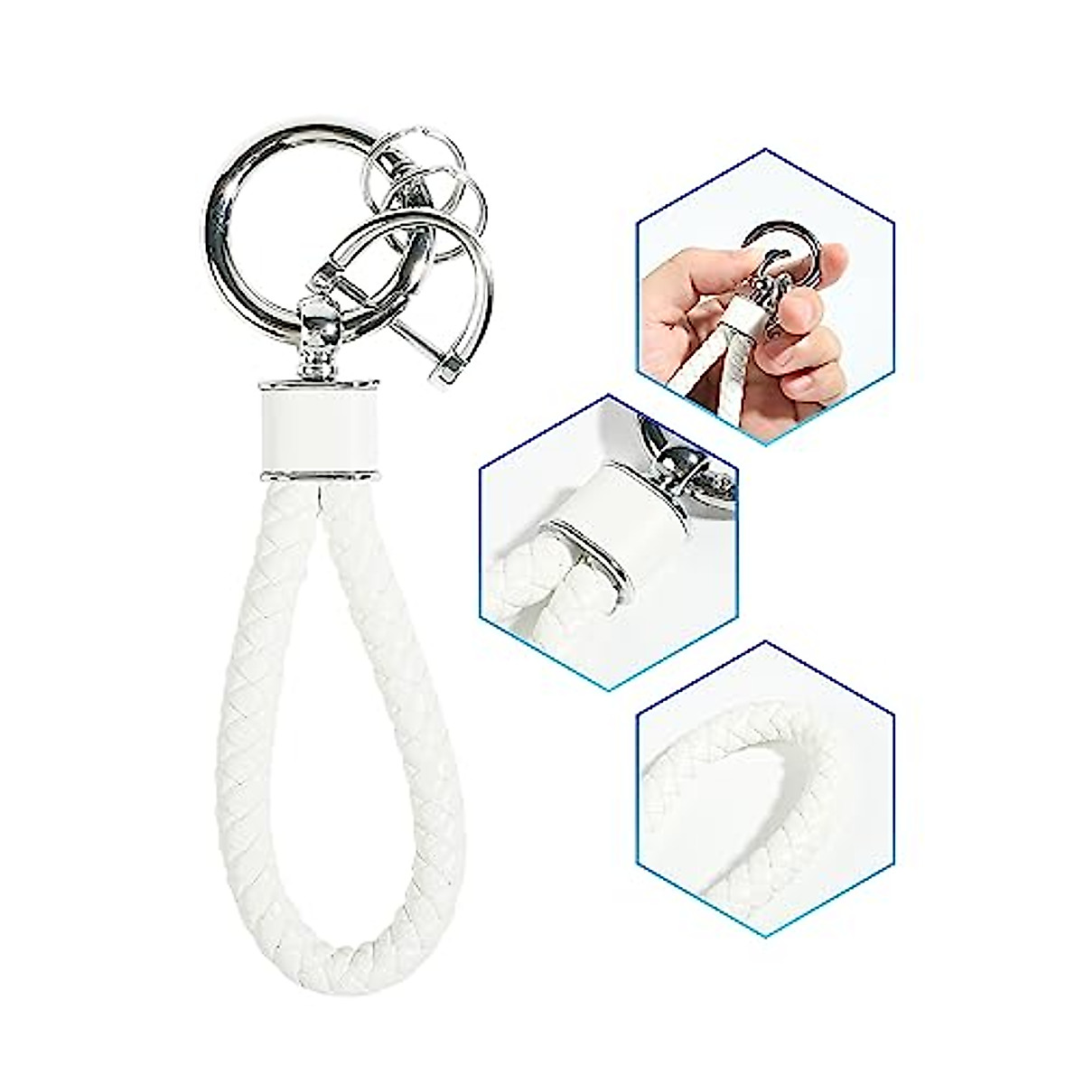 Zlirfy Smart Remote Key Fob Cover,Key Covers for Car Keys with Leather Keychain,Car Cover,Soft TPU Case Protection,Car Keychain Holder Most Model of Cars (for Honda a) 662QCYST002