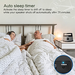 SIMOLIO Wired Speakers for TV with Tone Control, TV Wired-Speakers with 5.5M Long Cord for Digital & Analog Audio, Personal TV Soundbar with Sleep Timer, Ideal for Hard of Hearing and Seniors SM-961