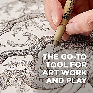 SAKURA Pigma Micron Fineliner Pens - Archival Sepia Ink Pens - Pens for Writing, Drawing, or Journaling - Assorted Point Sizes - 4 Pack