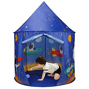 Spaceship Rocket Indoor Kids Play Tent for Boys and Girls (Rocket Ship)