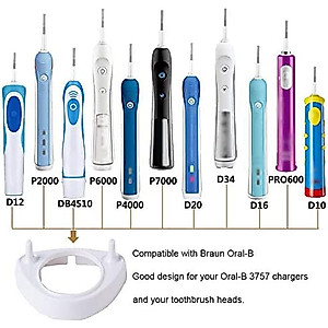 LazyMe Single Charger Holders Toothbrush Heads Holder Compatible for Oral-B, for Oral-B D Series, PRO Series (1 Pack)