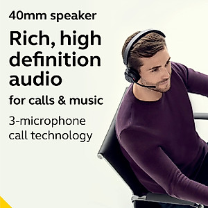 Jabra Evolve2 65 USB-C MS Mono with Charging Stand - Black Wireless Headset/Music Headphones