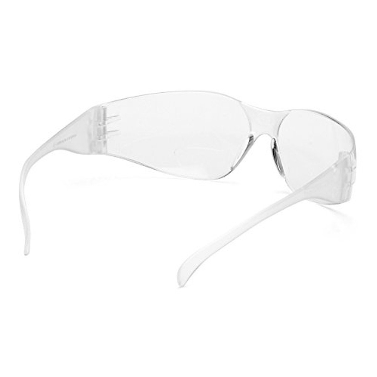 Pyramex Safety Intruder Reader Bifocals Clear Frame with Clear Lens (3 Pair) (Clear + 2.5 Lens)