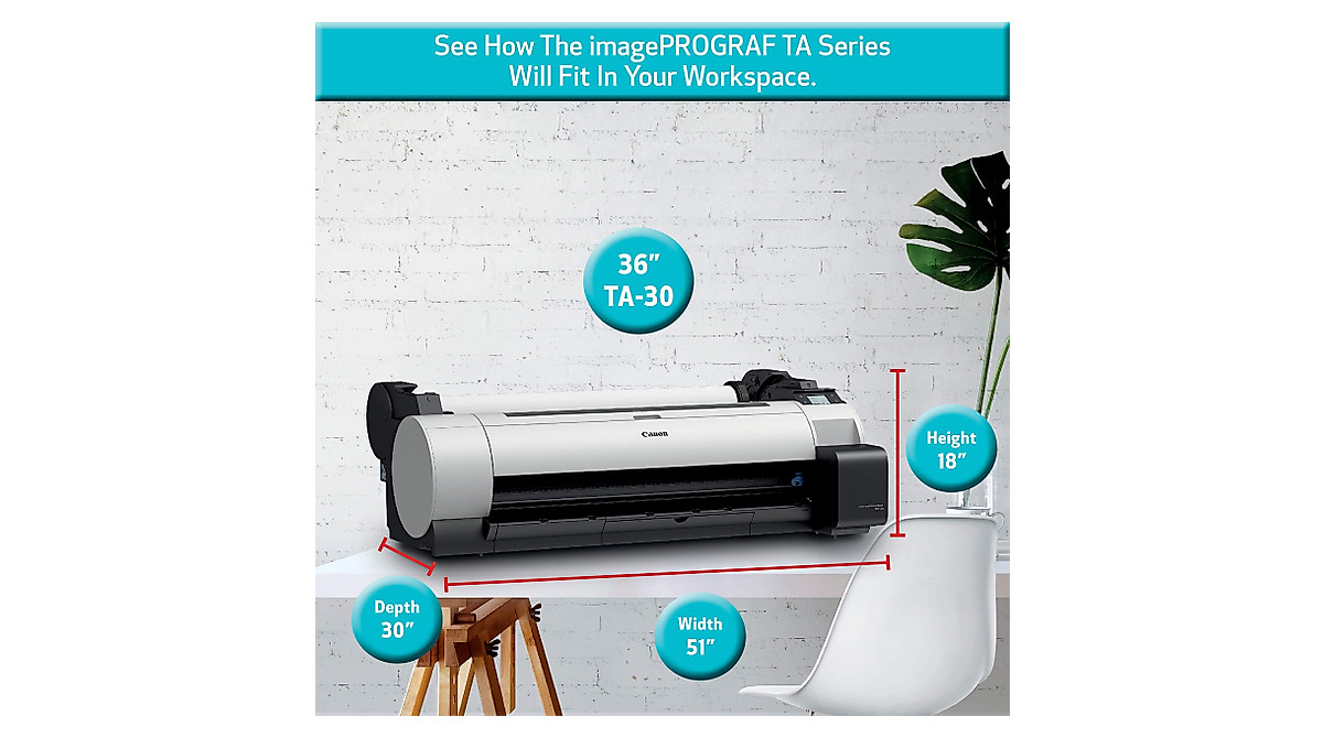 Canon IMAGEPROGRAF TA-30 Printer - Compact & Efficient